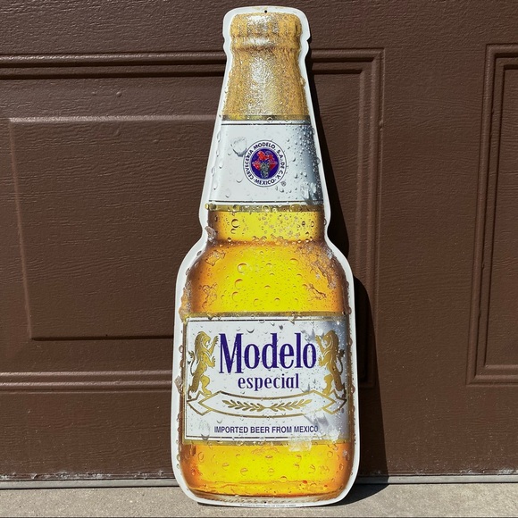 Vintage | Art | Vintage Modelo Especial Bottle Metal Sign | Poshmark